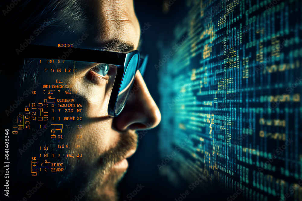 Generative ai collage picture image of professional it specialist ...