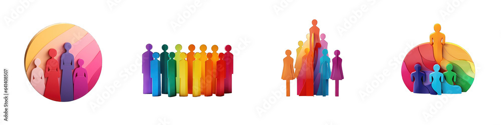 Diversity Equality and Inclusion clipart collection, vector, icons ...