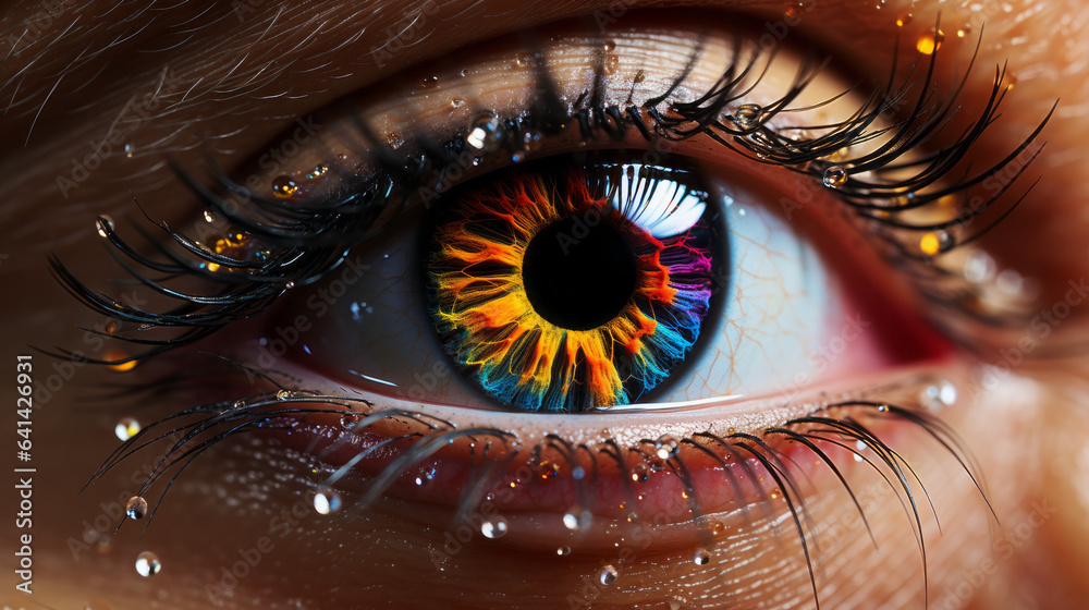 Unveil the depth and brilliance of the human eye through vibrant ...