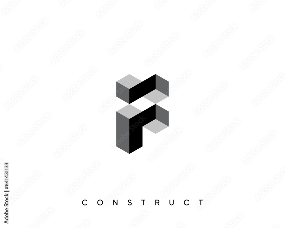 Modern construct logo design template for business identity. Structure ...