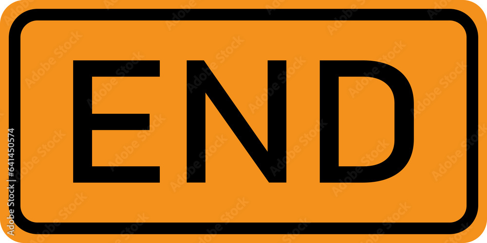 Transparent PNG of Vector graphic of a usa End highway sign. It ...