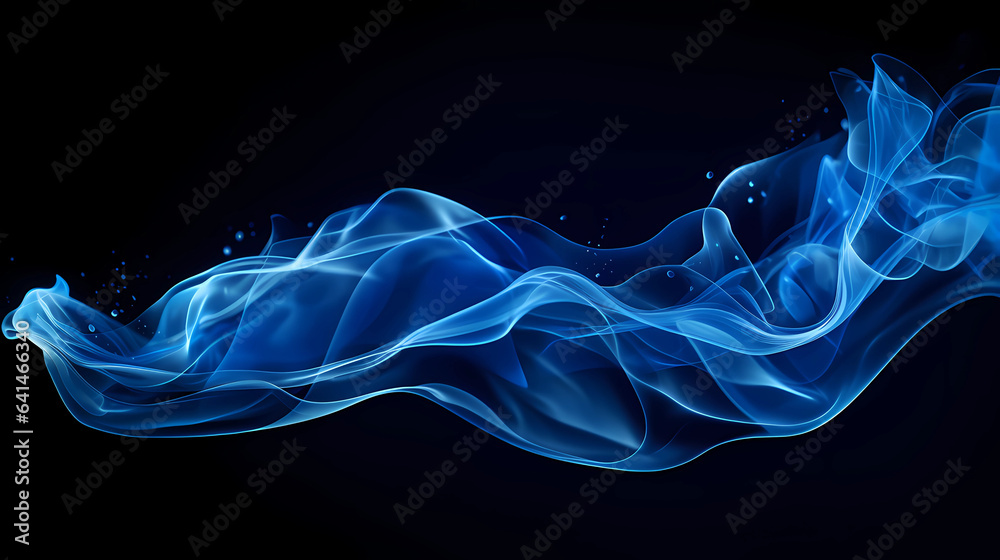 Blue visualization, this design was generated with artificial ...