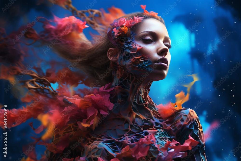 Underwater world with corals turtle fishes ocean inside. coral reef ...