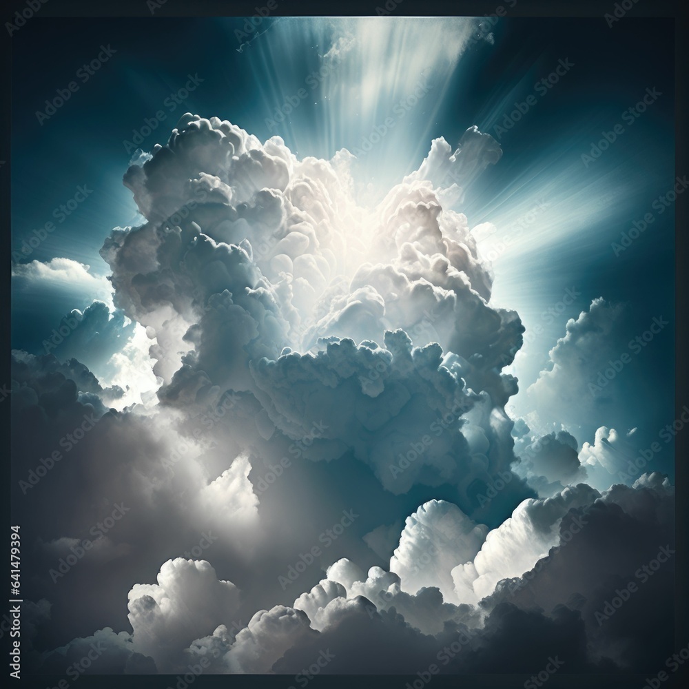 Prophetic Ministry Logo with Serene Clouds Background for Spiritual ...