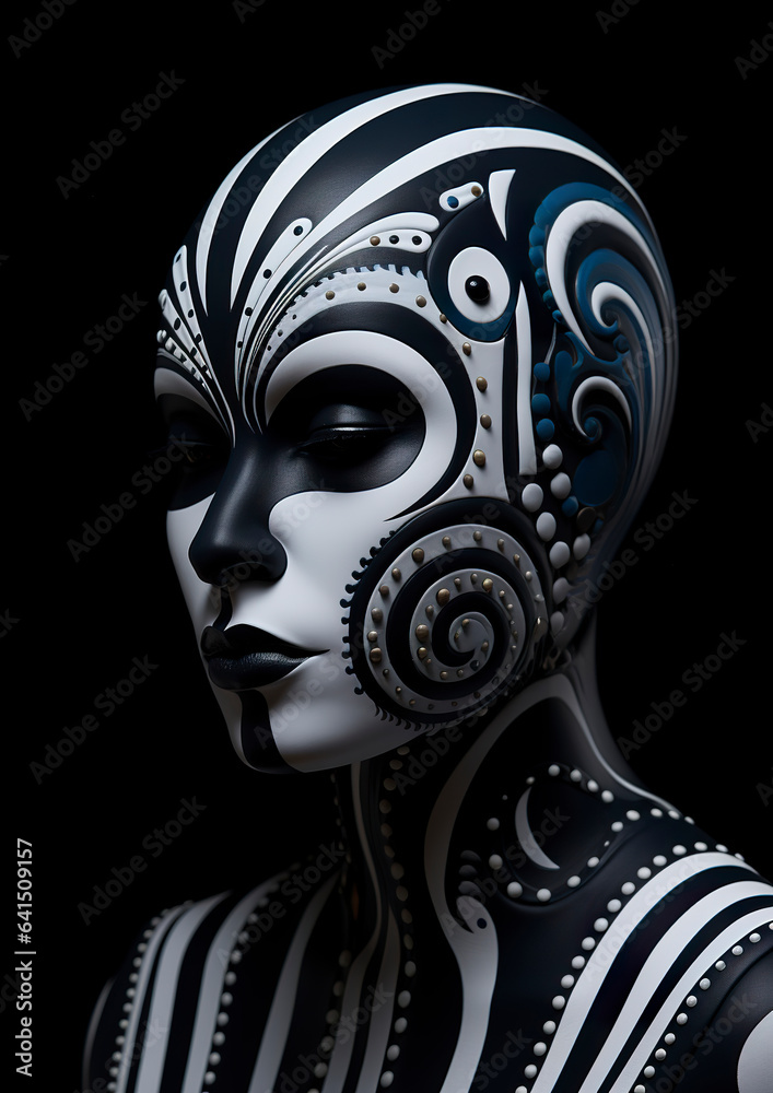 Representation and imagination of a frightening figure, a nightmare ...