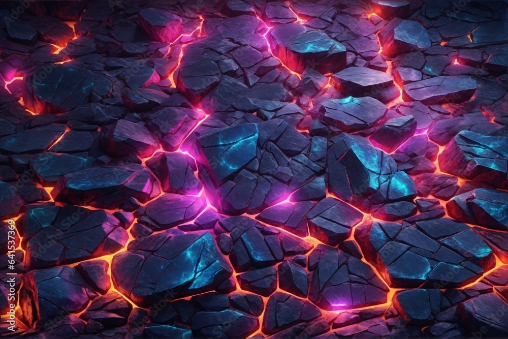 Neon Rock Texture Background, Neon Stone Texture Background, Lava Stone ...