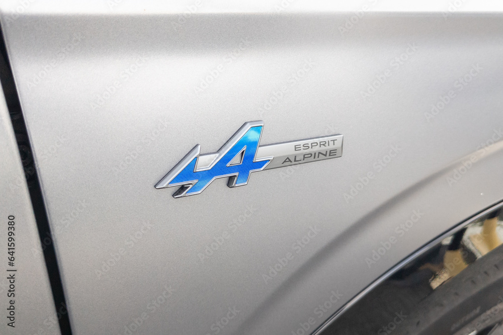 renault esprit Alpine esprit brand sign and new logo text spirit on new ...