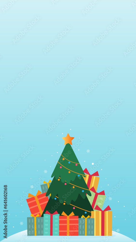Christmas background. Vertical background for products and designs with ...