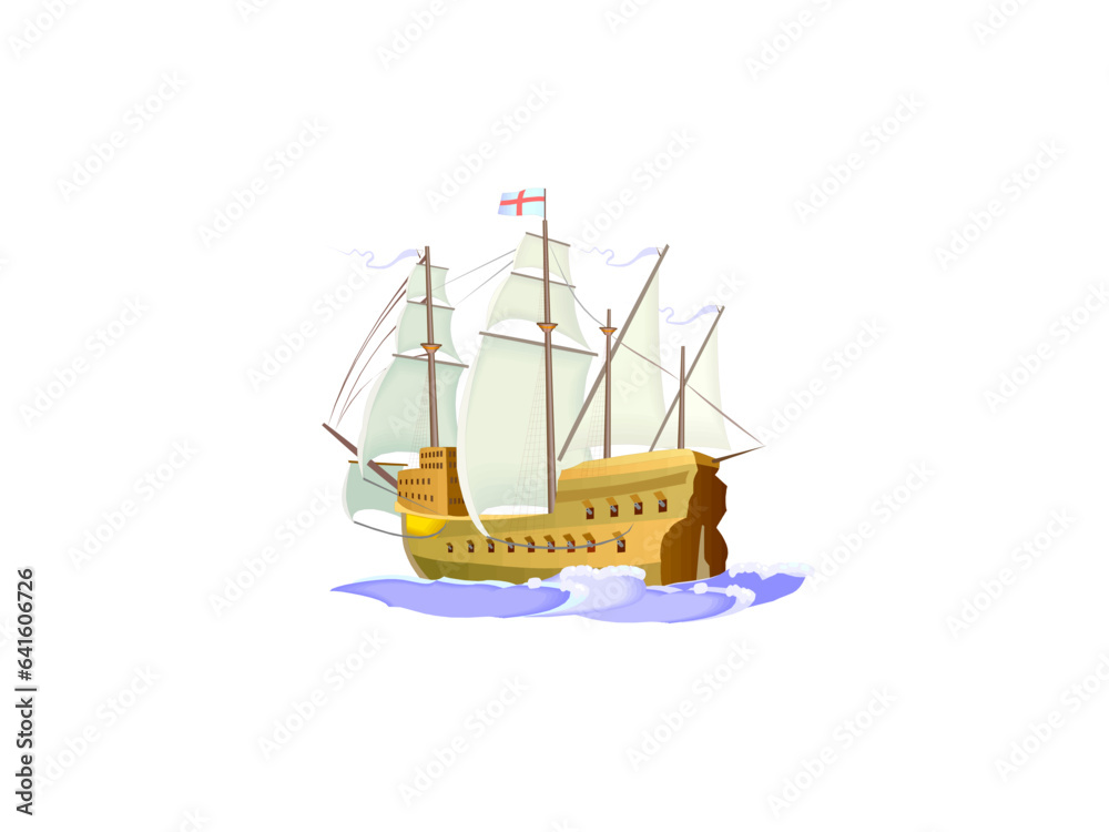 Sail board background, Sailboat icon, logo vector. Sailing Boat ...