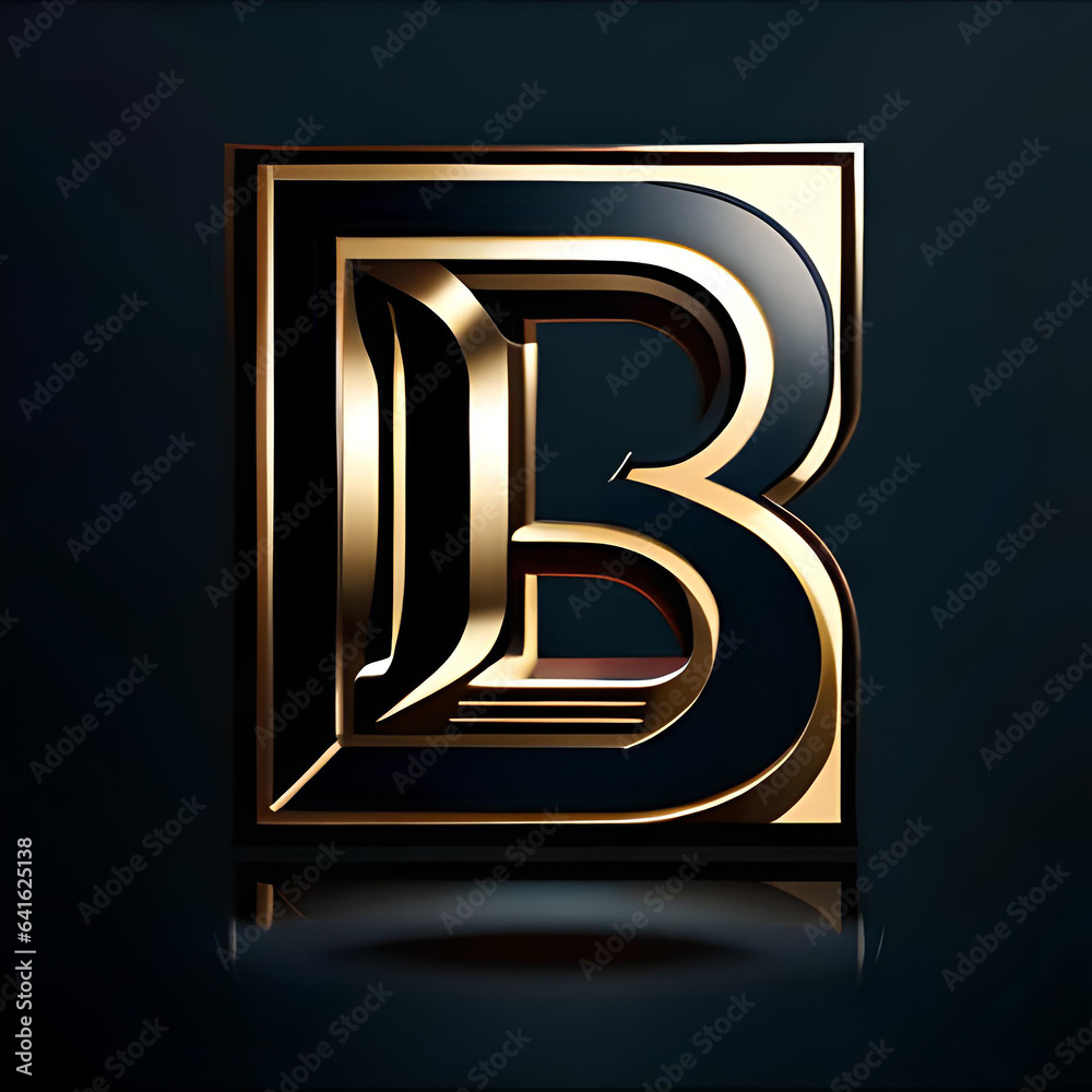 Letter B typography logo design template element. Use for logo, symbol ...