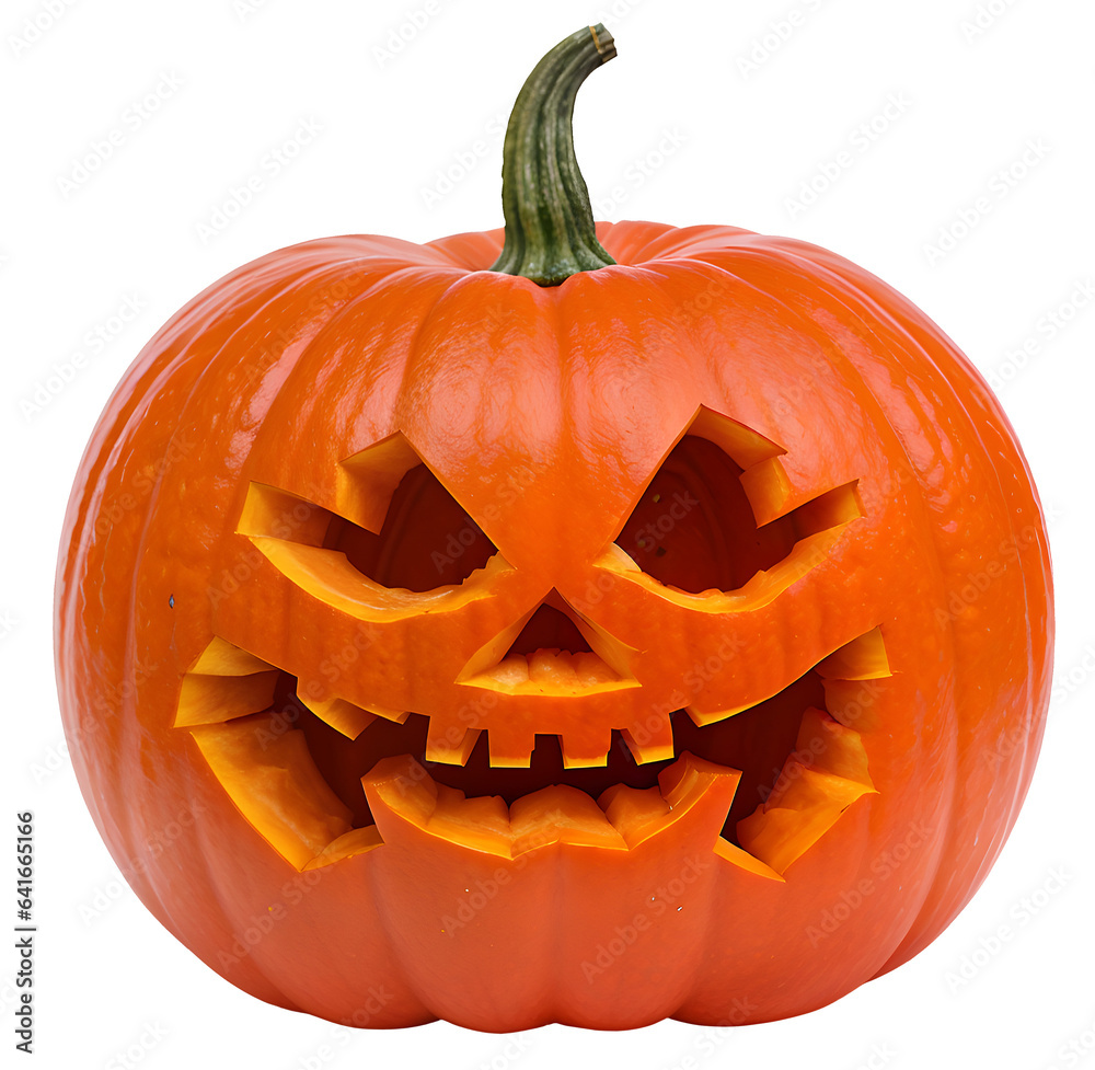 a halloween pumpkins / cucurbita / squash - Jack o Lantern - isolated ...