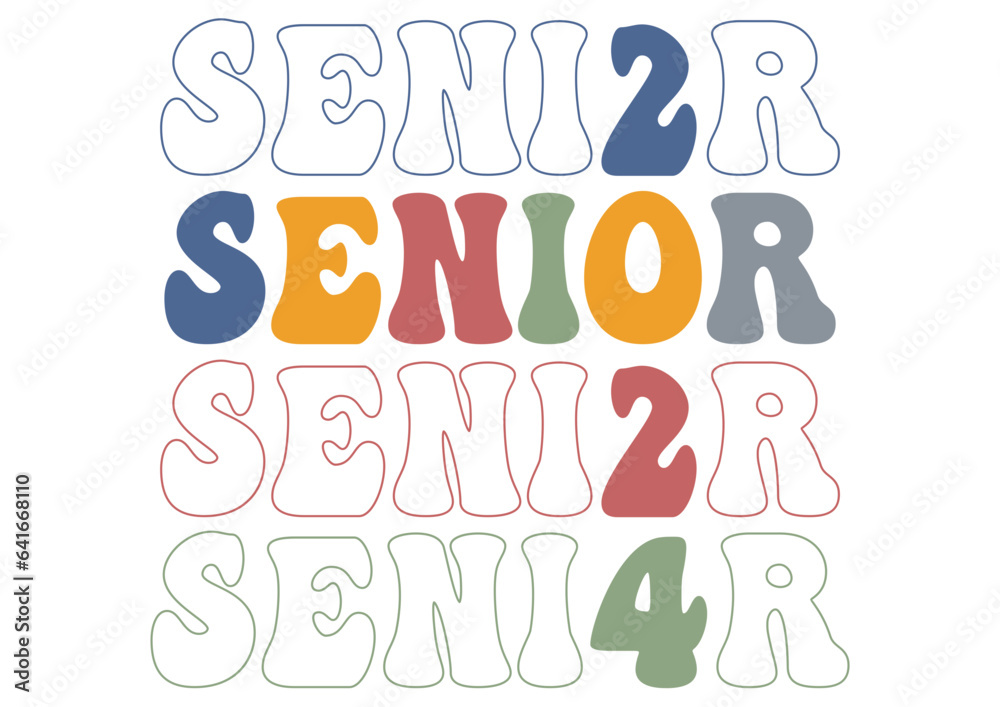 Senior 2024 colors digital files, svg, png, ai, pdf, ready for print ...