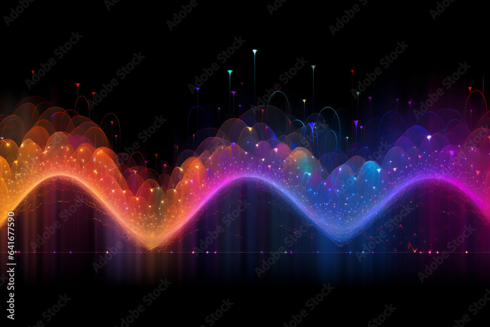 Visualization of heartbeats and their synchronized rhythm, illustrating ...