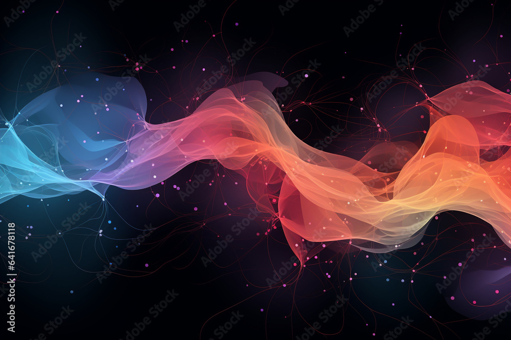 Visualization of neural synapses firing, symbolizing the dynamic ...