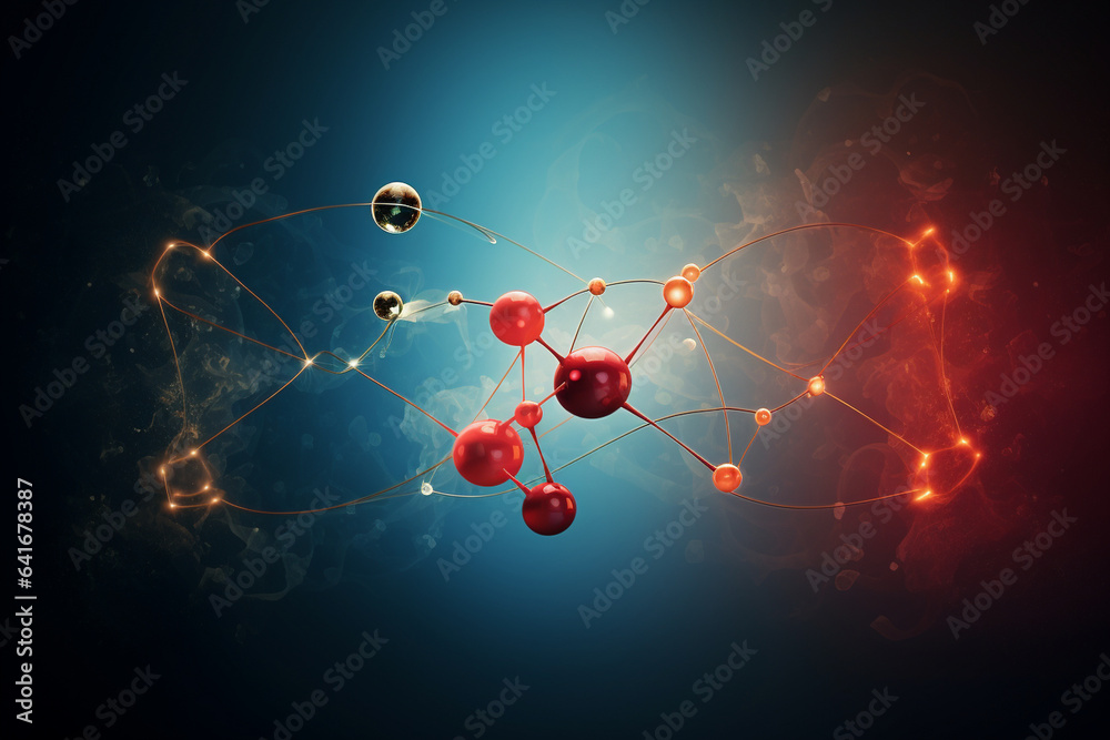 Visualization of the exchange of atoms and molecules in a chemical ...