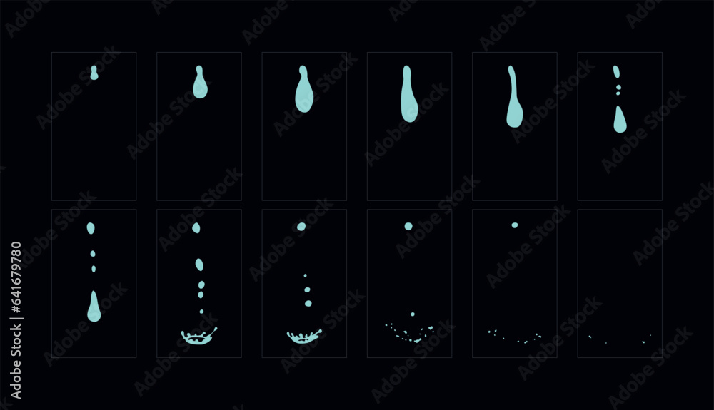 Poster Water drooping animation – Wall Art | UkPosters