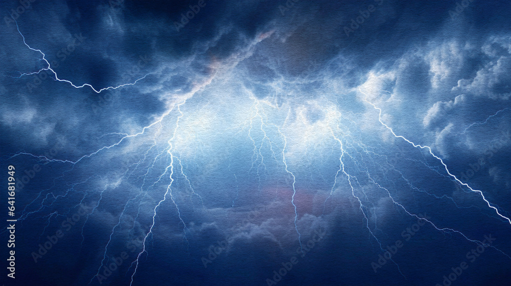 blue lightning on dark background with watercolor texture Stock ...
