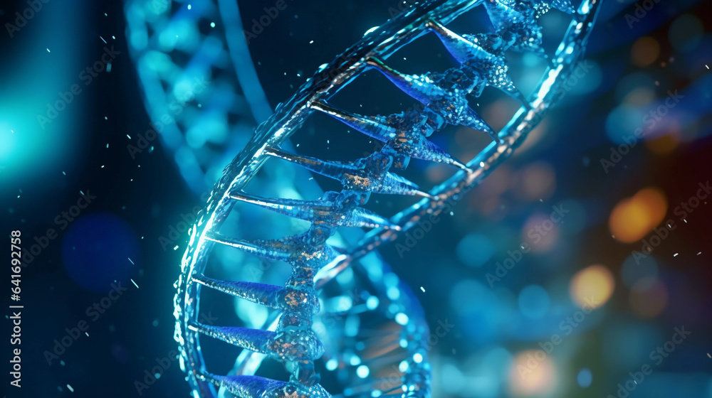 Helix human DNA structure, concept of biochemistry with dna molecule on ...