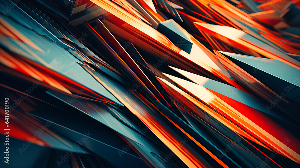 Dynamic beams of graphic lines, converging and diverging in ...