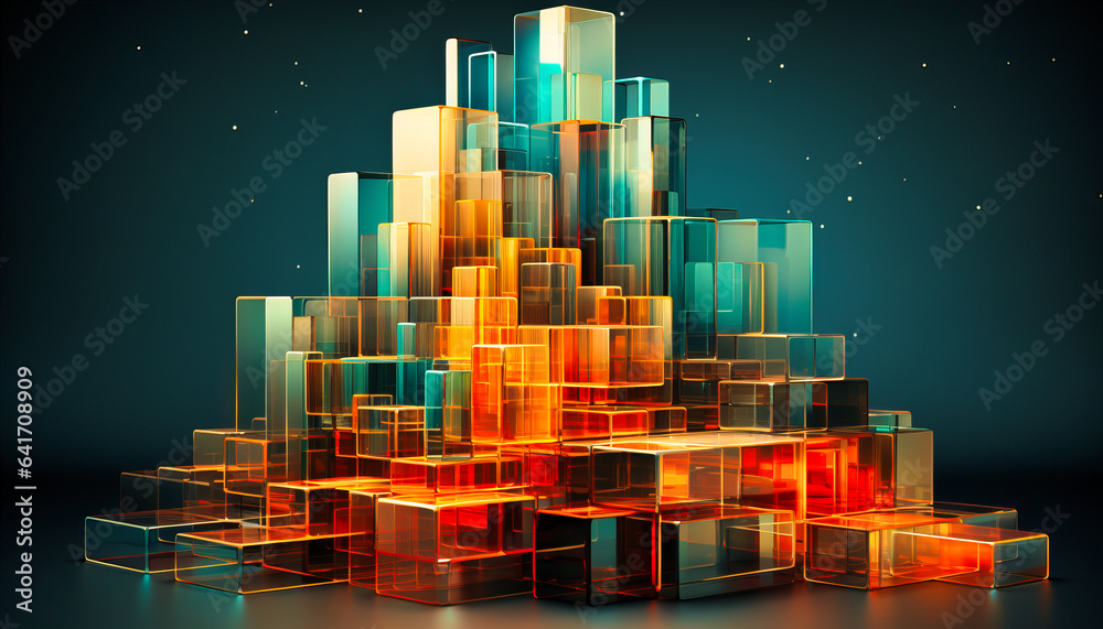 Stacked bar charts visually displaying a detailed and organized ...