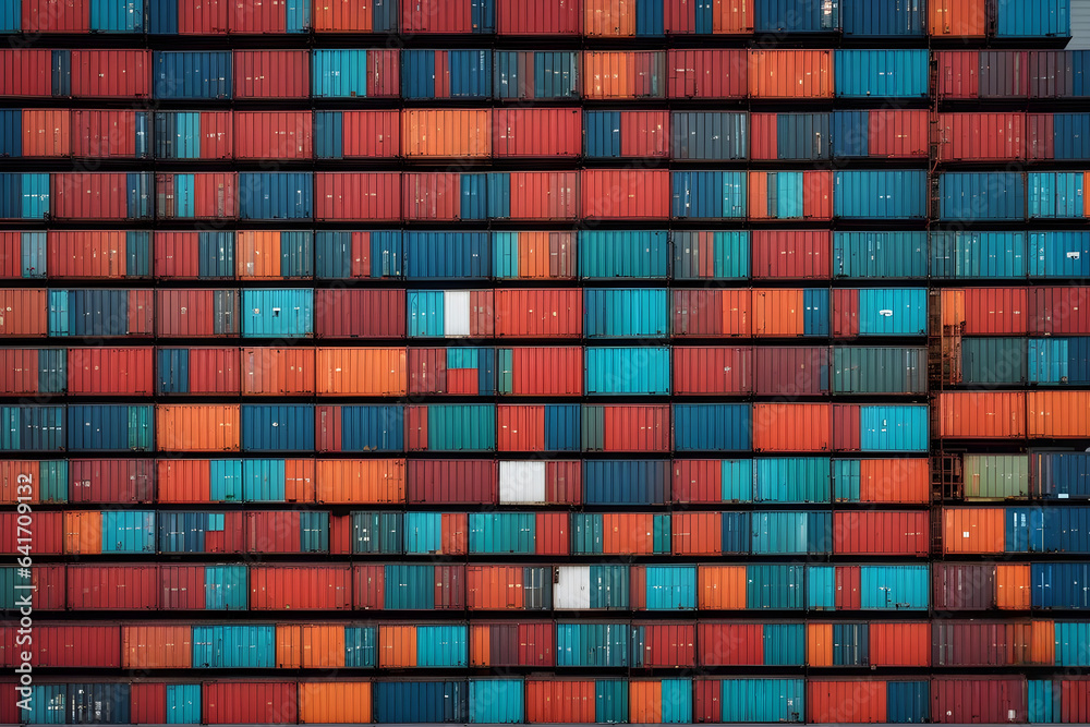Ocean Trade: Container Ship Texture for Logistics. Generative ai Stock ...
