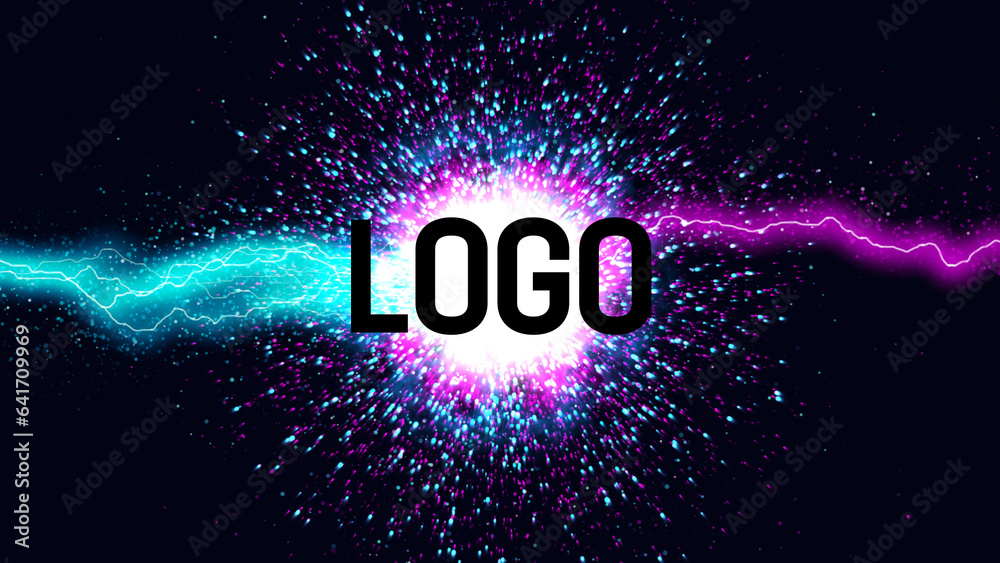 Magical Particle Energy Logo Reveal Stock Template | Adobe Stock
