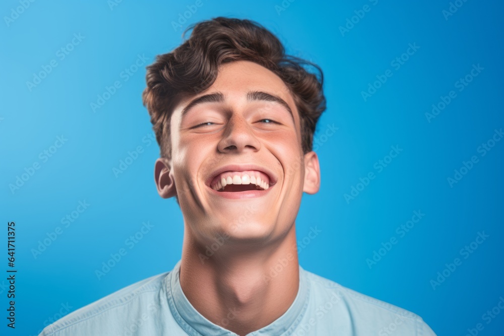 Lifestyle portrait photography of a happy boy in his 20s smiling ...