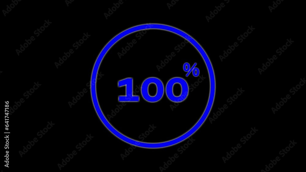 Vidéo Stock Science Loading white Circle Ring on black background. 100 ...
