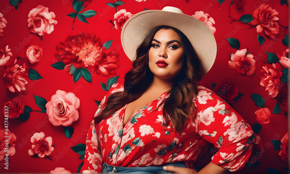 Beautiful Plus Size Model Plus Size Model Posing For Photo Faschion Style Fashion For Chubby
