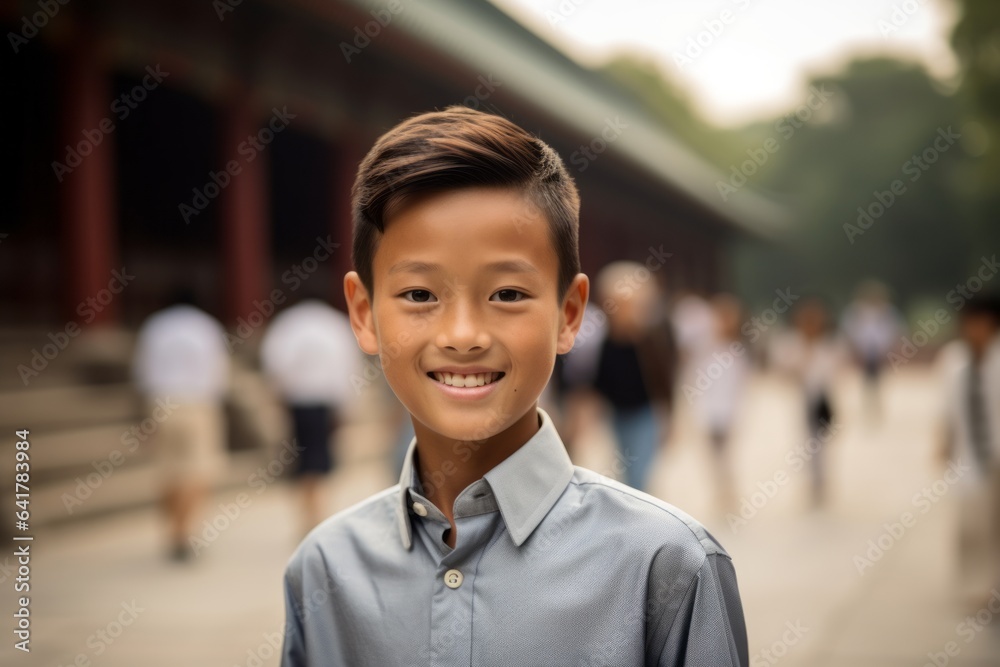 Lifestyle portrait photography of a cheerful boy in his 30s wearing a ...