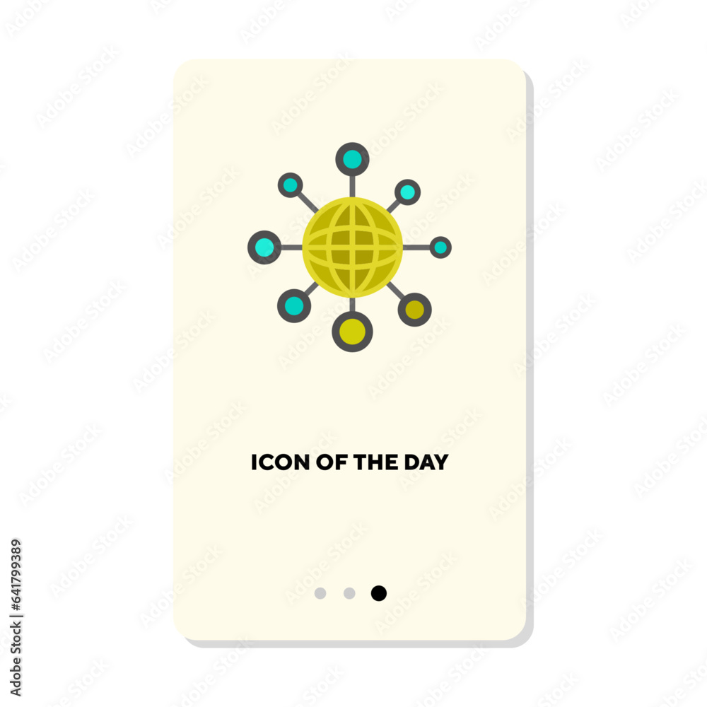 Internet and interweb icon. Digital, server, network isolated ...