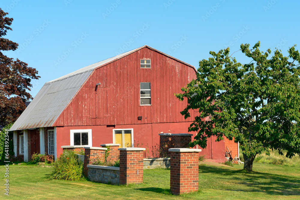 White Old Farm Barn