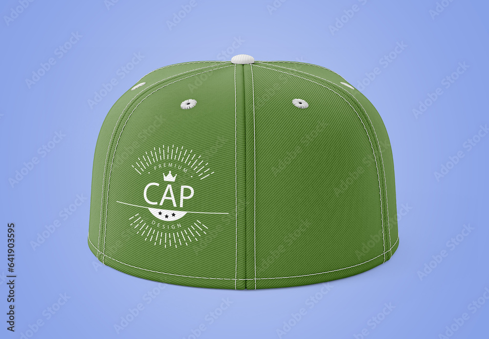 Cap Mockup with Fitted Closure Stock Template | Adobe Stock