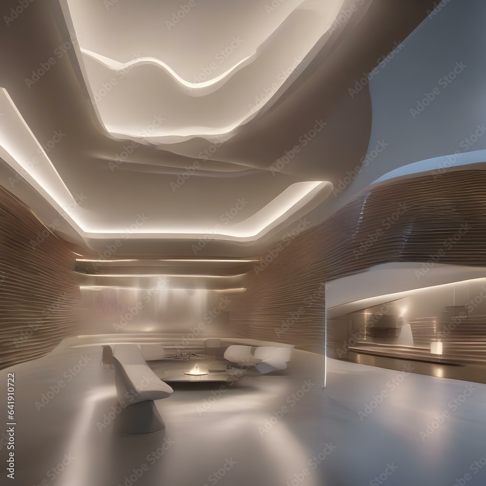 Intersecting waves of sound and light creating a symphony of the ...