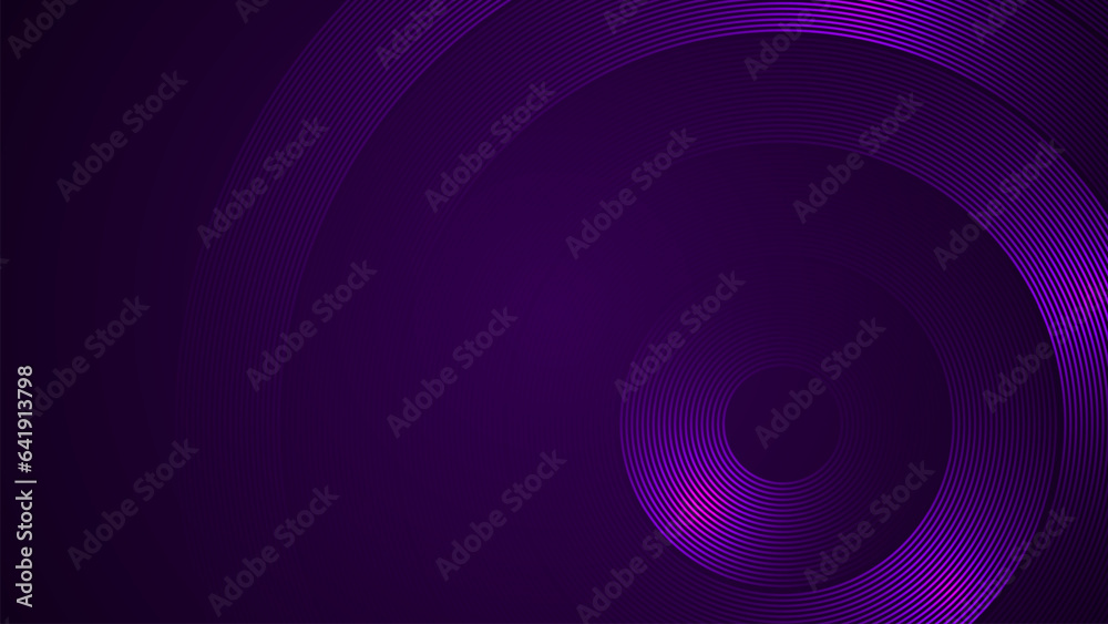 Dark violet simple abstract background with lines in a curved style ...