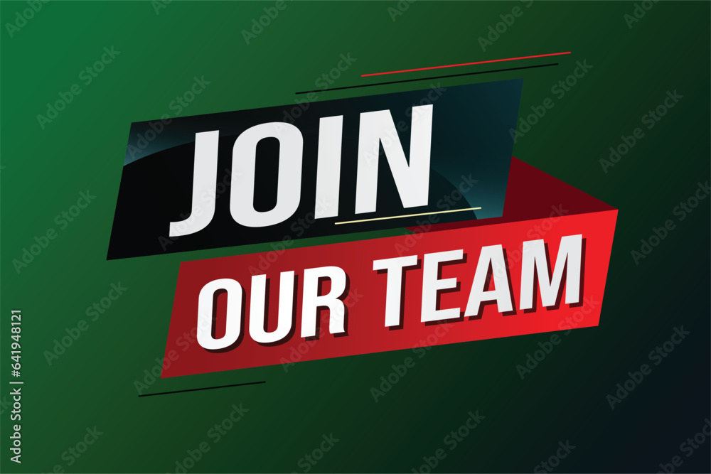 join our team word concept vector illustration with modern futuristic ...