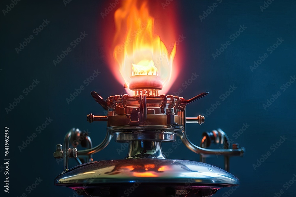 burn kitchen danger flames hob heat glow oven butan gas top black warm ...