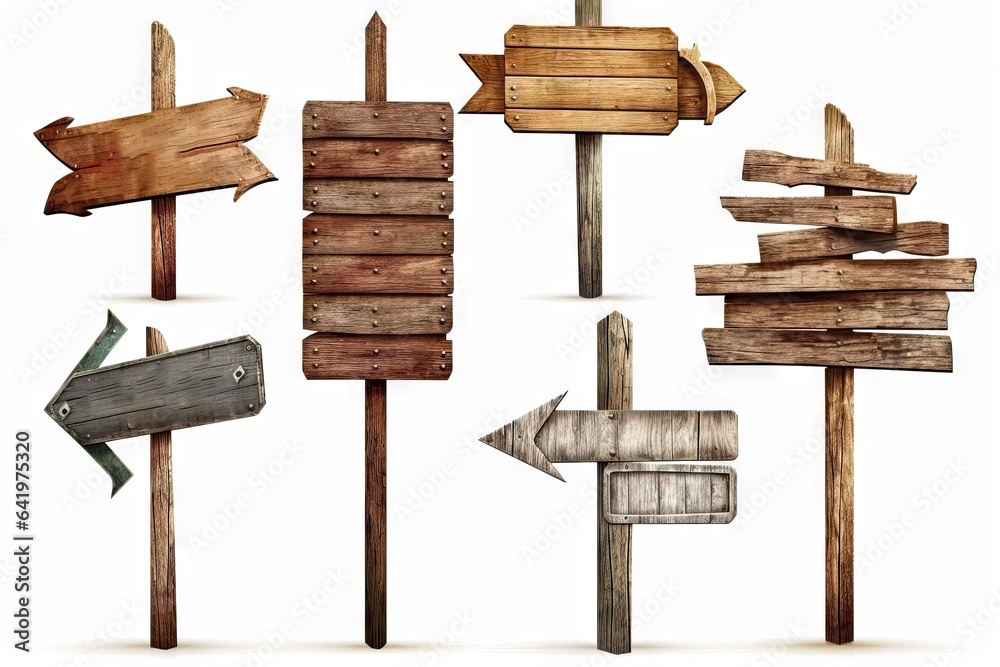 Poster direction billboard isolated empty arrow directional signboard ...