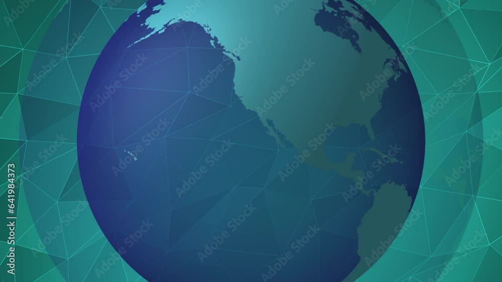Lines web the rotating globe as an abstract visual representation of ...