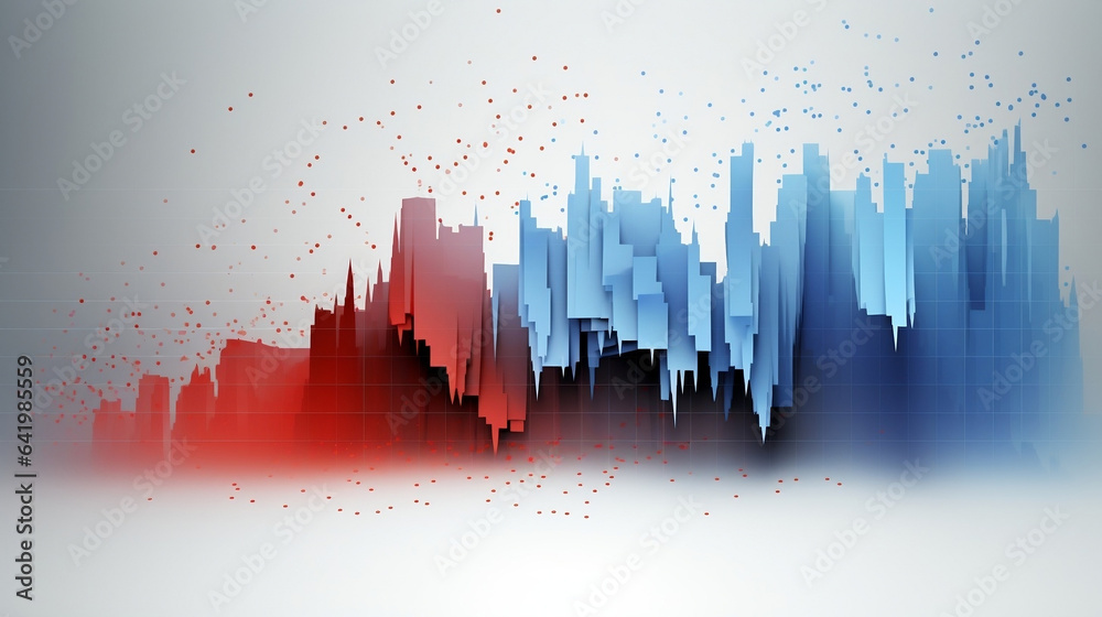 market volatility visuals, stock market fluctuations artwork ...