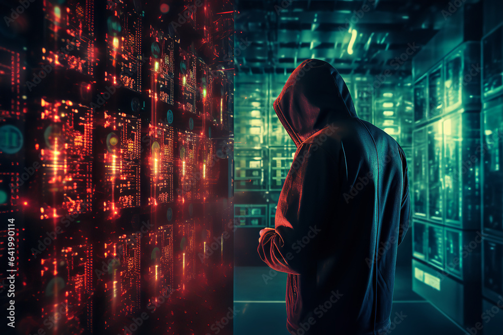 Foto de Layers of digital code form a virtual safe, but a persistent ...