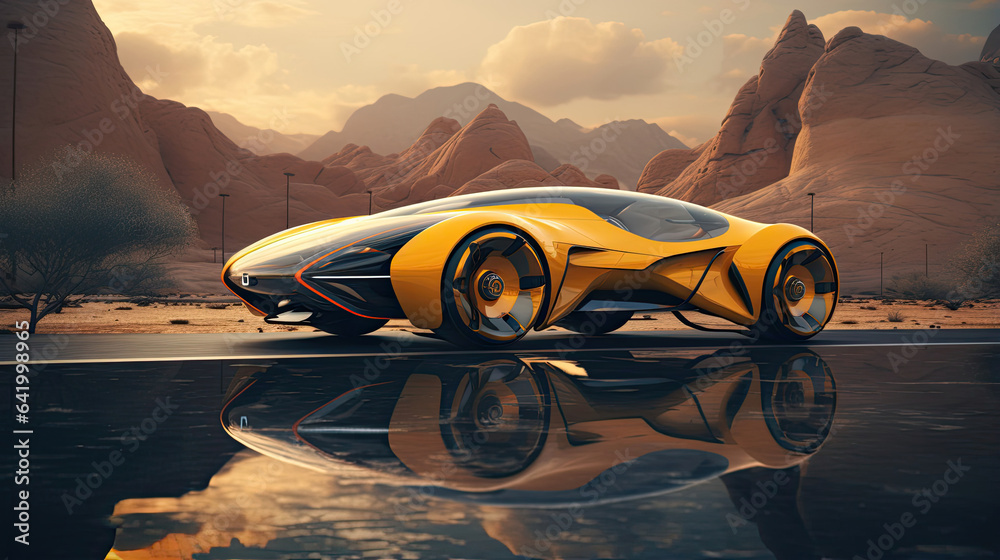 AI-generated concept cars showcasing futuristic transportation designs ...
