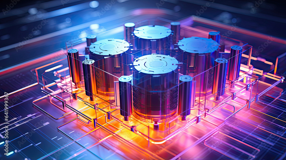 Superconducting Qubits Cooled To Near Absolute Zero Illustrating The