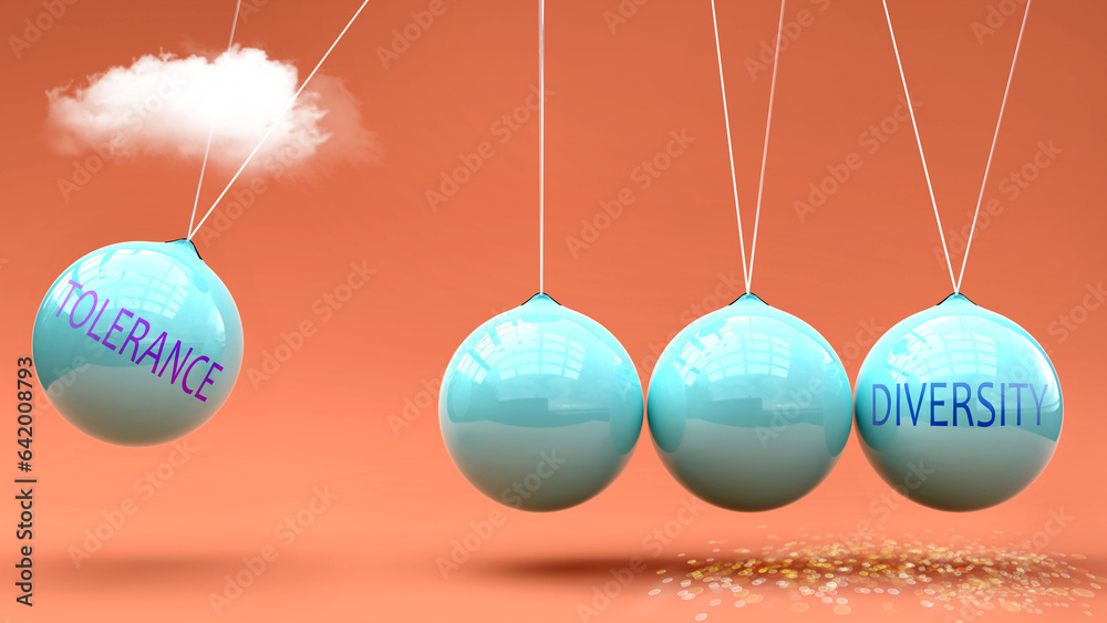 Tolerance leads to Diversity. A metaphor in which Tolerance gives power ...