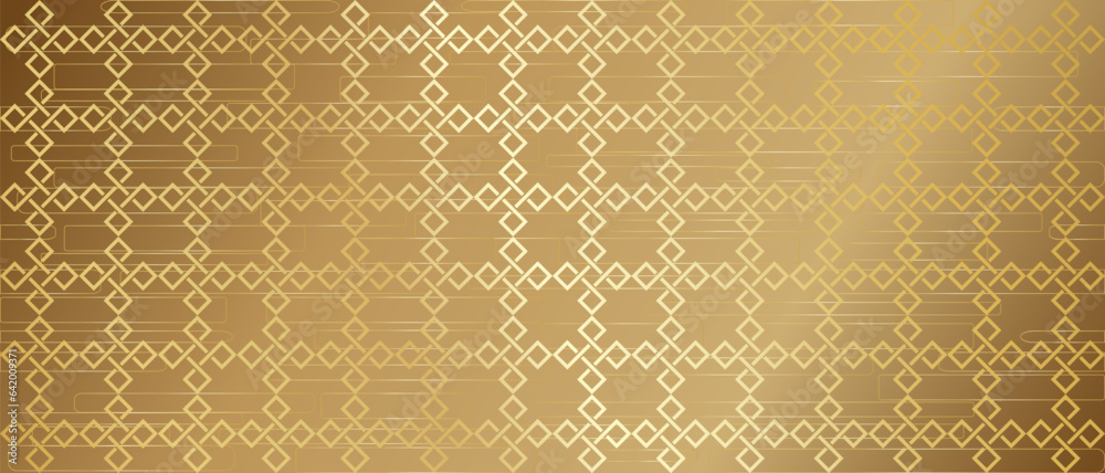 Gold background with pattern. Hand drawing metallic ornament and ...