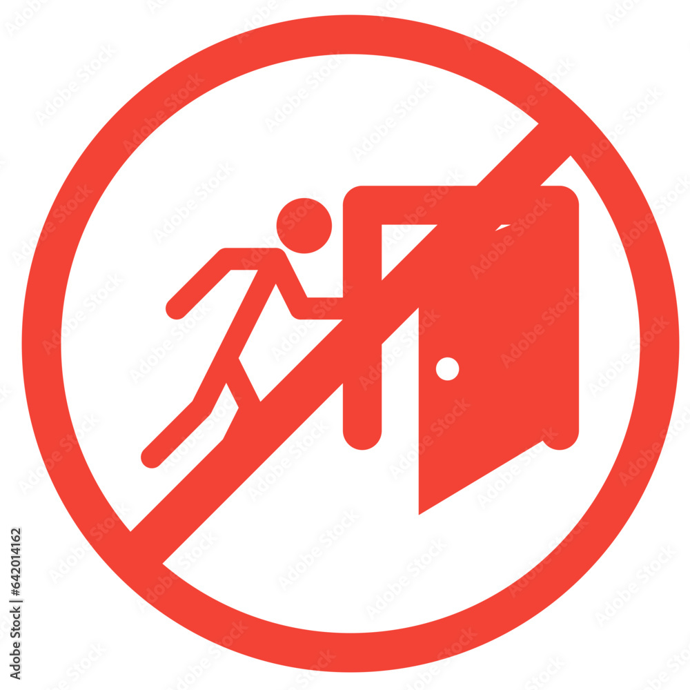 do not enter icon, no entry symbol Stock Vector | Adobe Stock