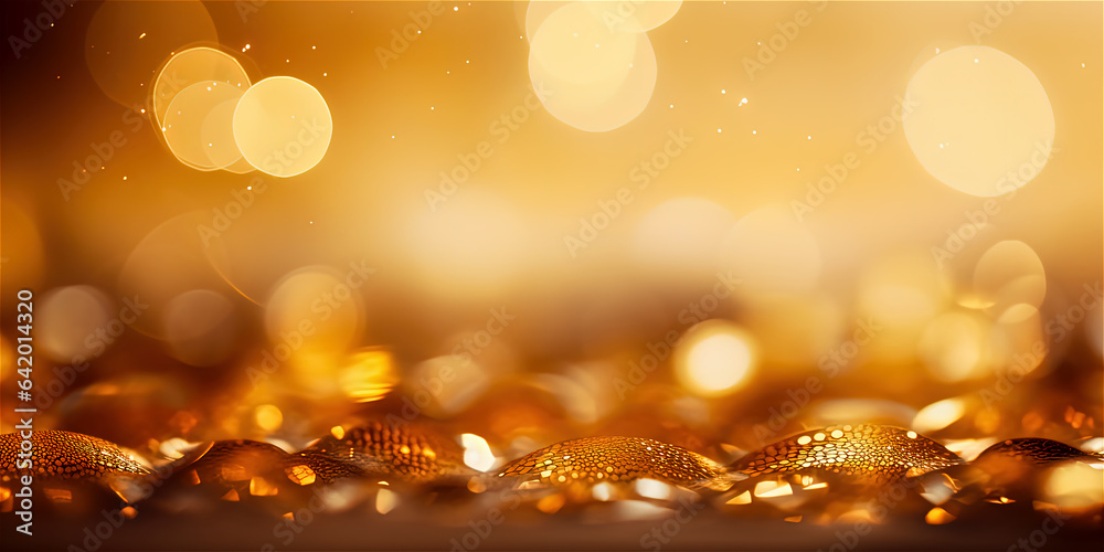 Abstract luxury gold background with gold particle. glitter vintage ...