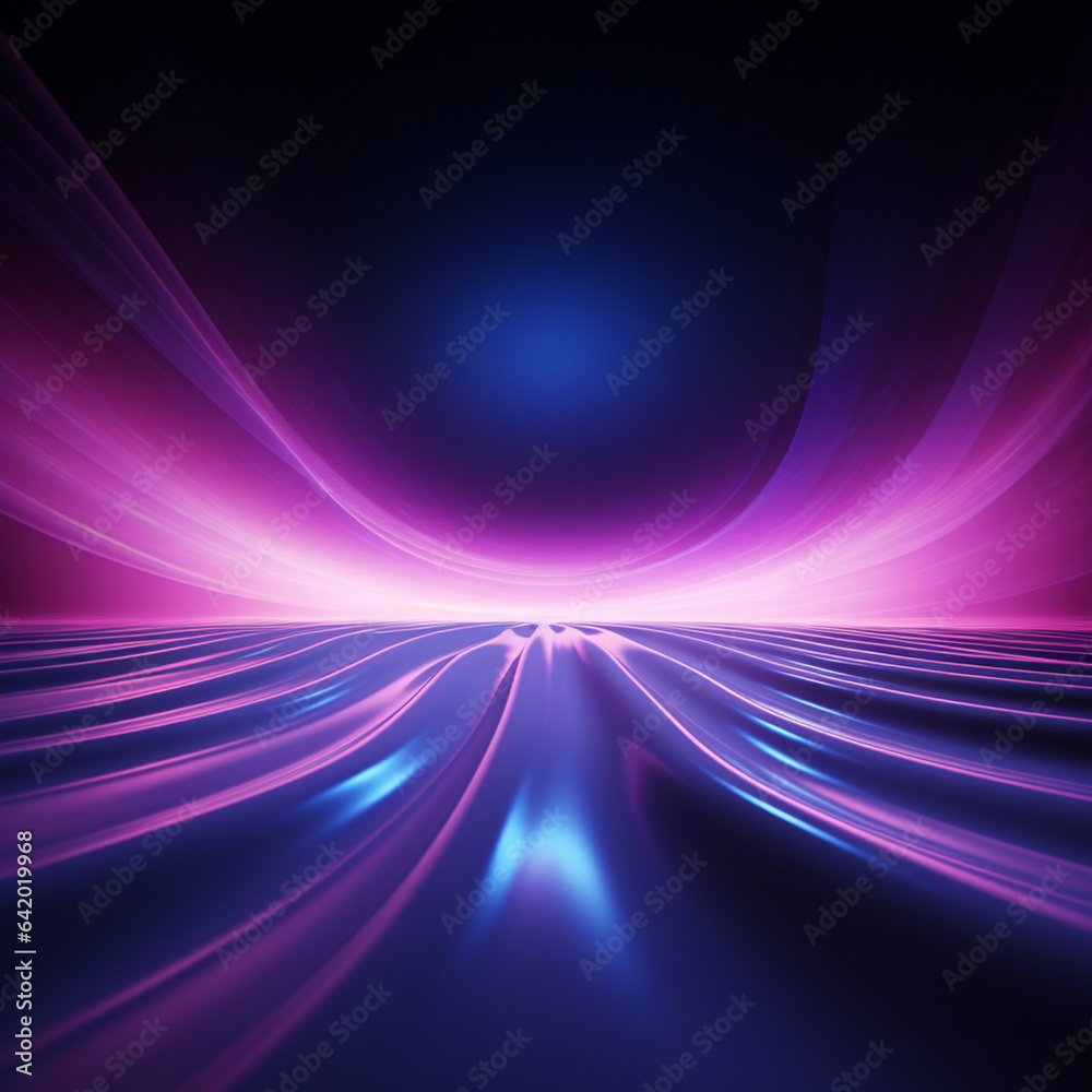 Ultraviolet abstract light. Diode tape, light line. Violet and pink ...