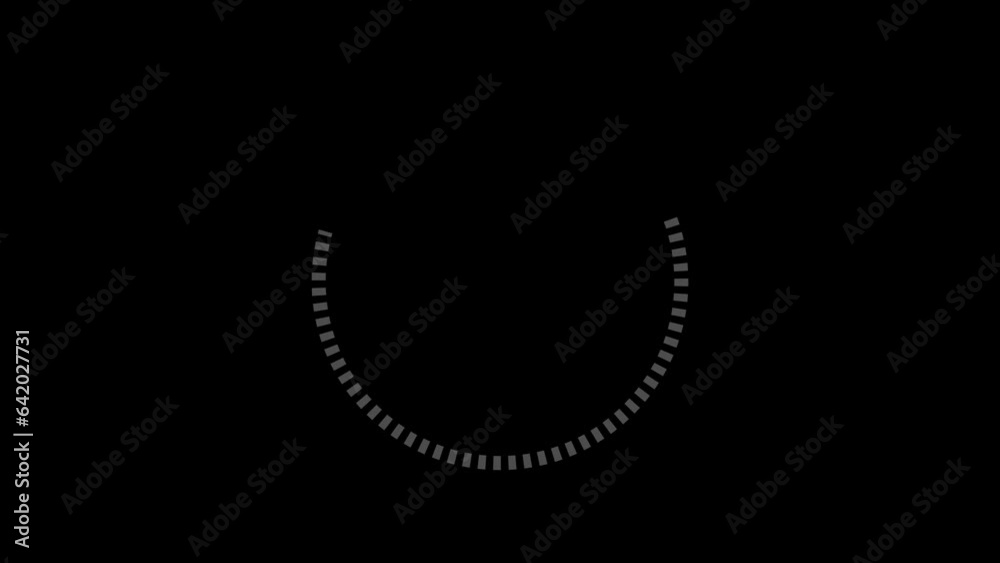 Loading progress. Loading circle animation Icon on transparent ...