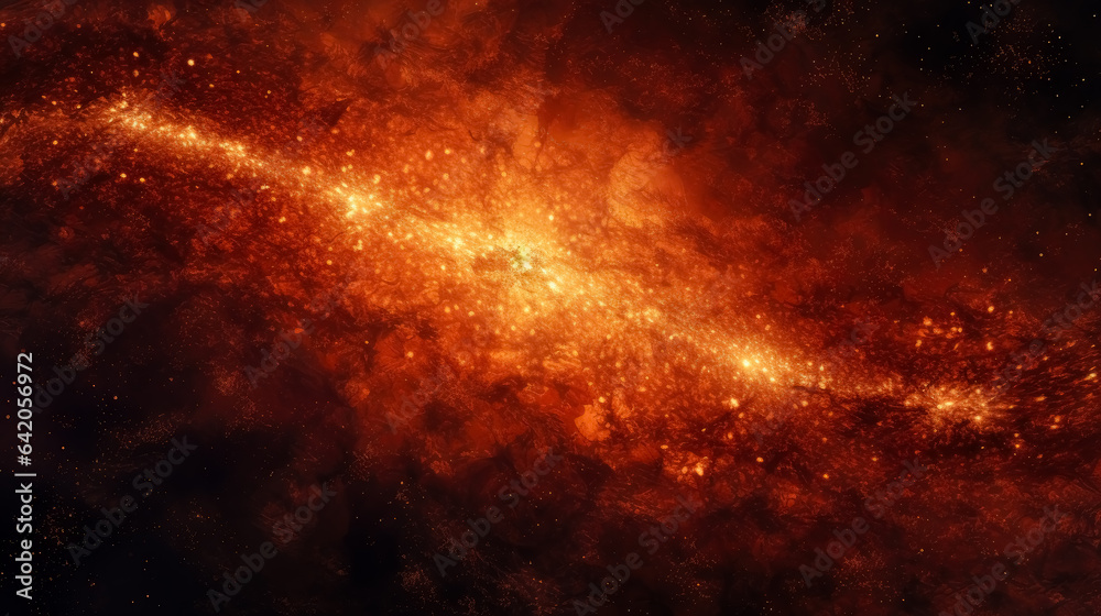 The red sun's atmosphere, sun with plasma and explosions background in ...